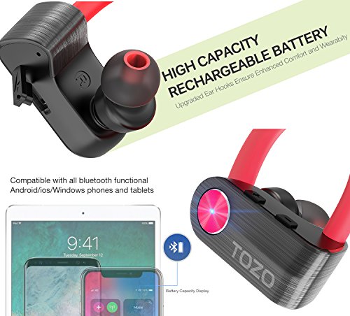 TOZO T5 TWS Bluetooth Headphones, True Wireless Stereo Sport Earphones ...